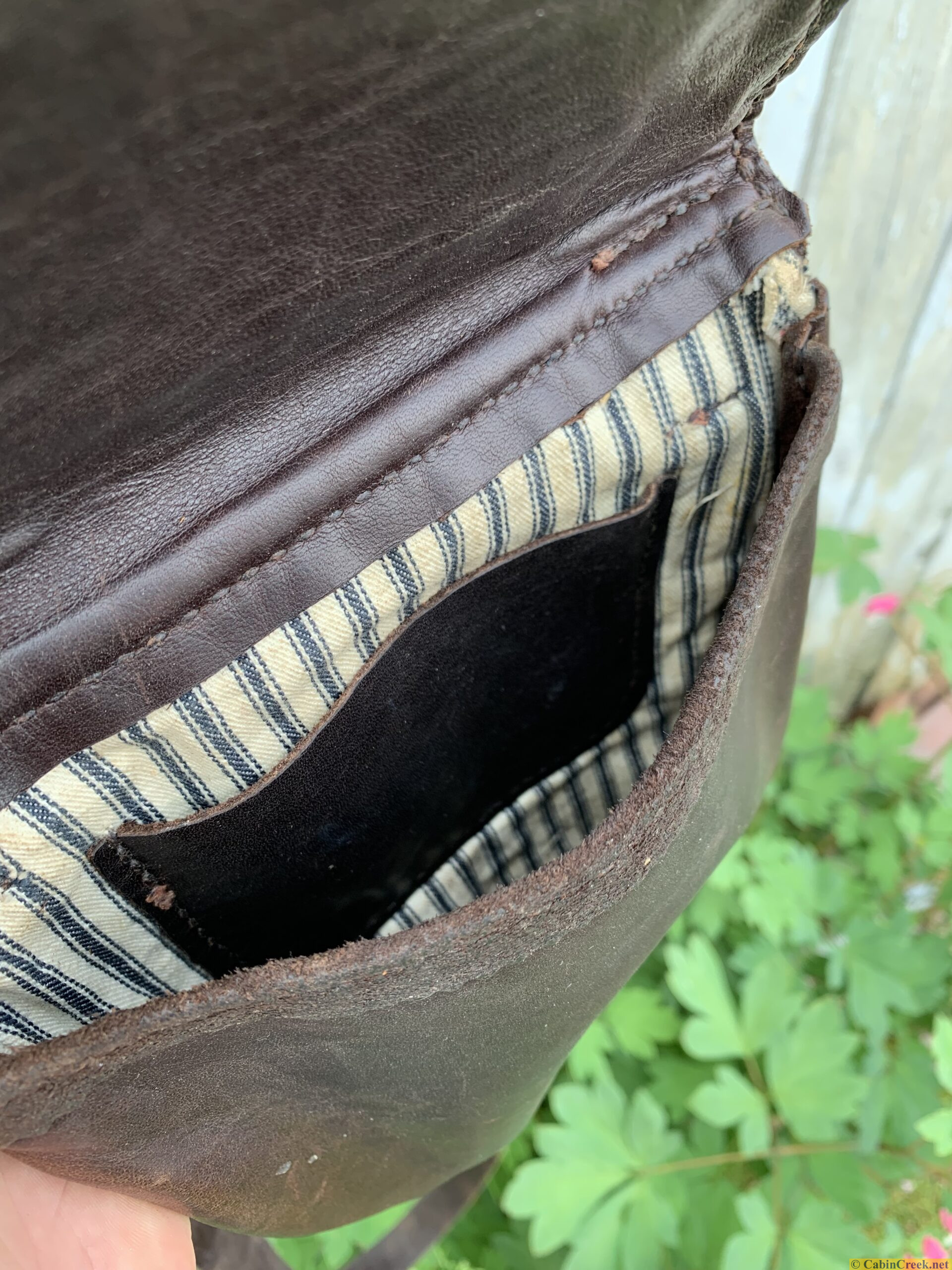 Ticking Lined Shooting Bag – Cabin Creek Muzzleloading