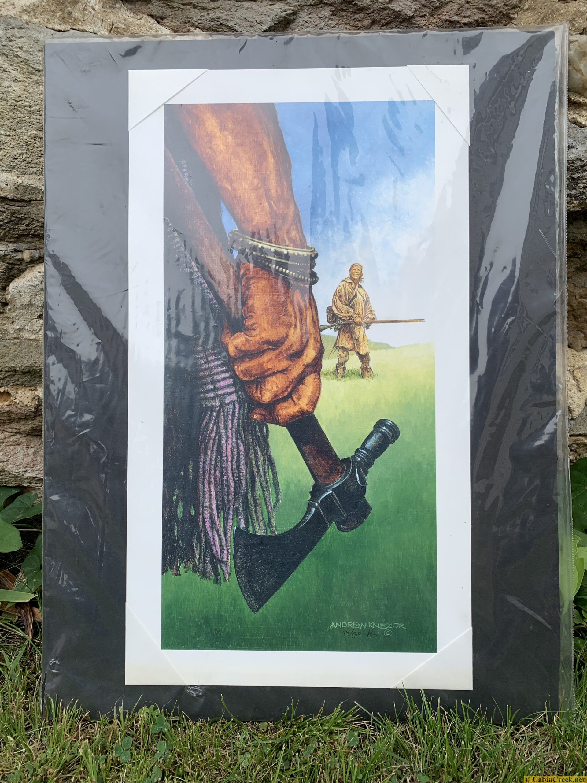 Tomahawk by Beaver Bill w/ “Encounter” Art Print – Cabin Creek Muzzleloading